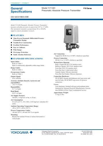 Model Mc43 Pneumatic Indicating Controller Yokogawa