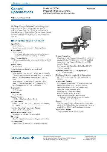 Model Mc43 Pneumatic Indicating Controller Yokogawa