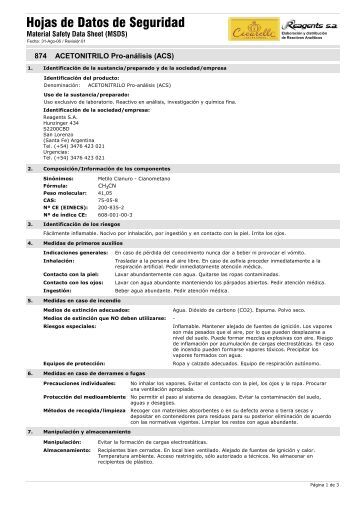 Hojas De Datos De Seguridad Sultan Healthcare