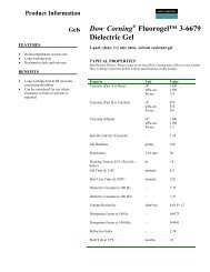 Dow Corning Technical Datasheet Template