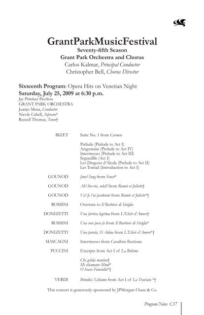 Program Notes PDF - The Grant Park Music Festival