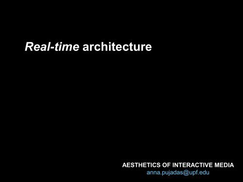 Real-time architecture