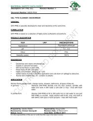 SAF HEAVY MSDS - SAFIC