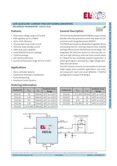 E522.0x - Elmos Semiconductor AG