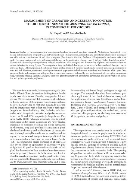 M. NAGESH and P. PARVATHA REDDY ... - Inaav.ba.cnr.it