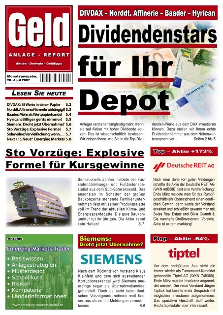Unser Fazit - Geldanlage Report