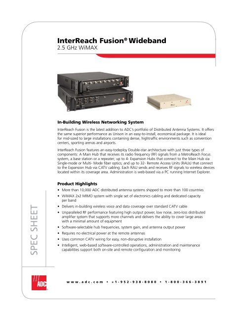 SPEC SHEET - ADC Krone