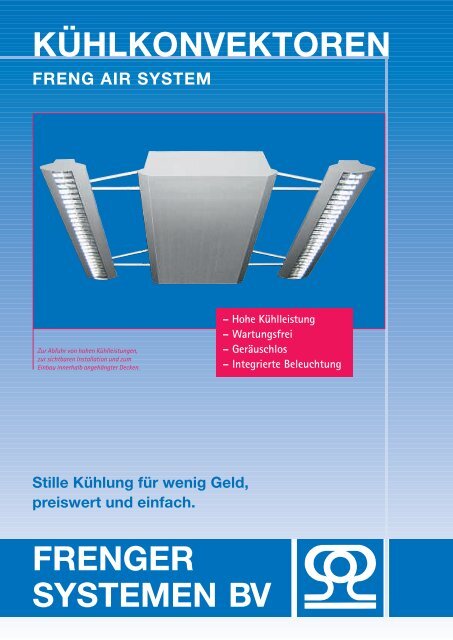 frenger systemen bv kühlkonvektoren freng air system - Stampa Trade