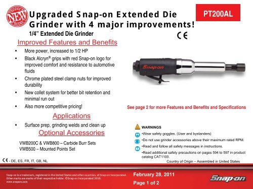 PT200AL - Snap-on