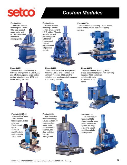 Custom Modules - Setco