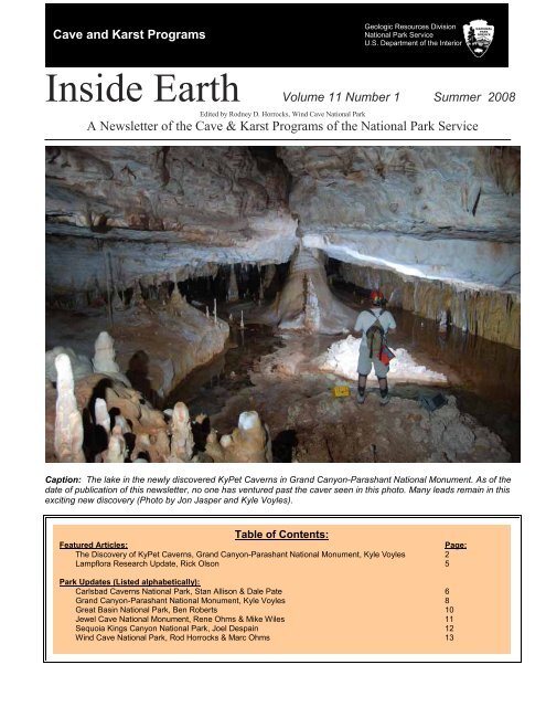 Cave and Karst Programs - Explore Nature - National Park Service