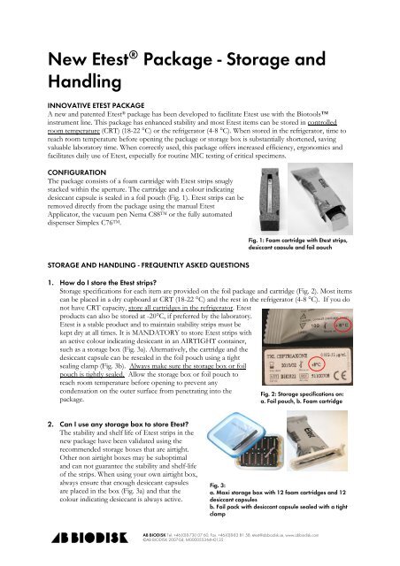 A new and patented Etest - mediline
