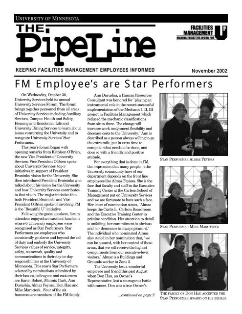 FM Employee's are Star Performers - Facilities Management ...