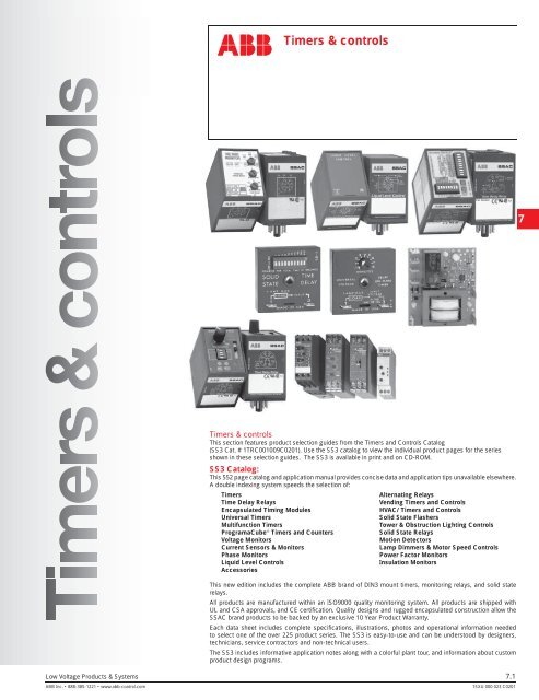 Timers & controls - ABB Control