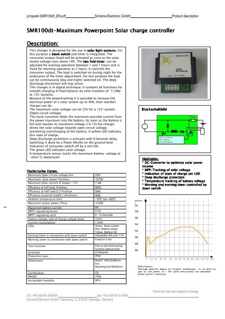 Download Datasheet - Schams Electronic