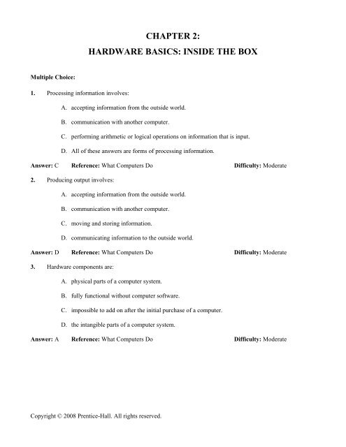 Chapter 2: Hardware Basics - QueGrande