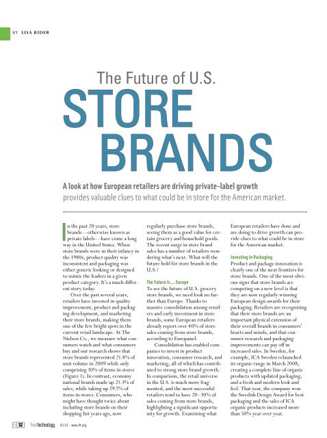 The Future of U.S. Store Brands - Nielsen