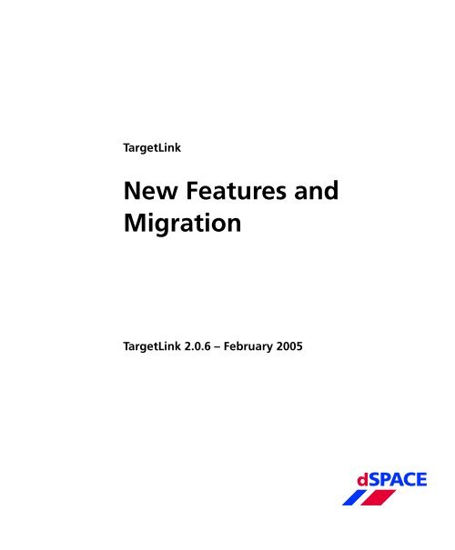 TargetLink 2.0.6 - dSPACE