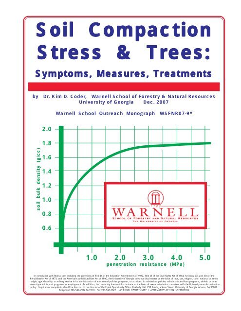 Soil Compaction Monograph - Warnell School of Forest Resources ...