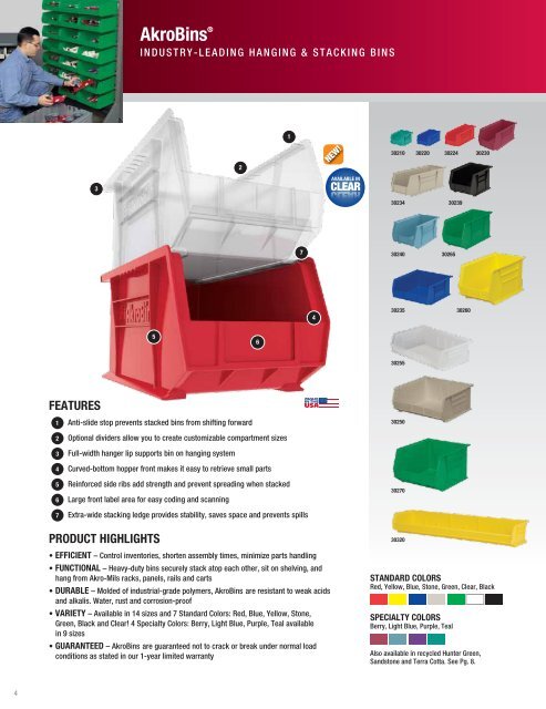 •1 •2 •3 •4 •5 •6 •7 - Akro-Mils