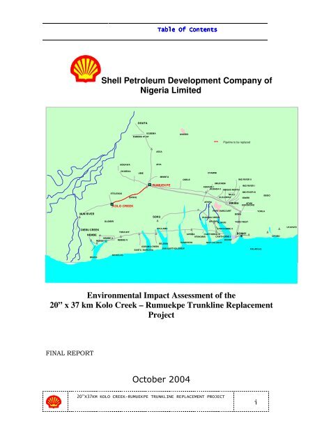 Shell Petroleum Development Company of Nigeria Limited ...