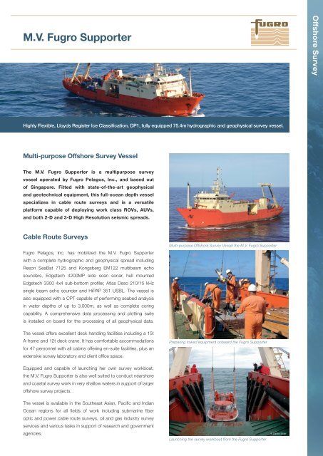 M.V. Fugro Supporter - Fugro Pelagos