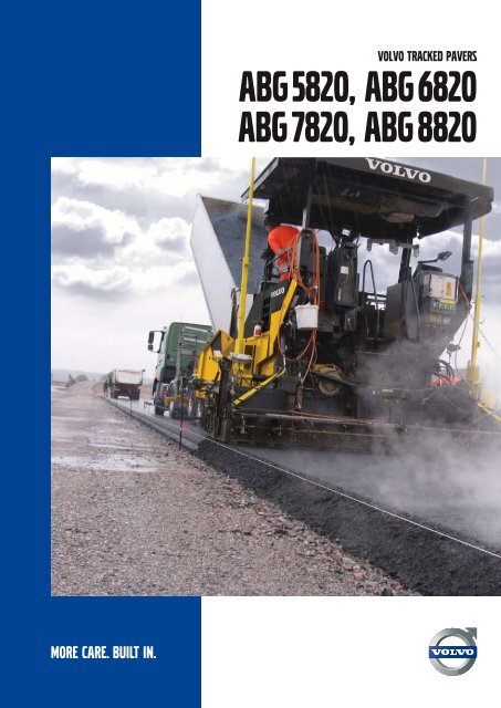 Volvo ABG6820 tracked asphalt paver brochure – English