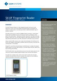webEntry™ II Pro - CEM Systems