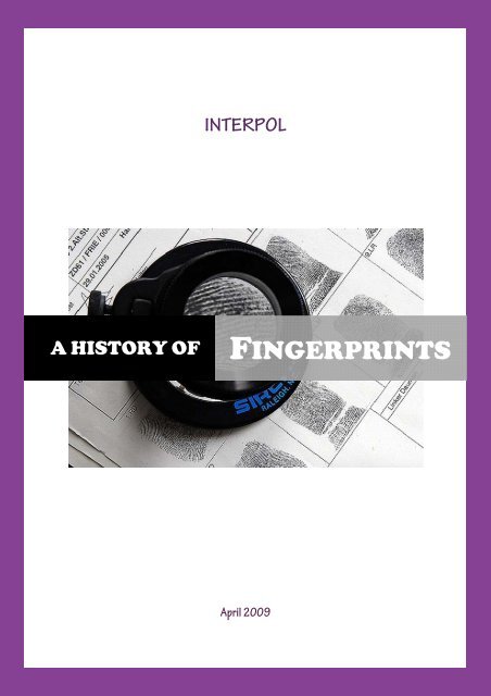 A History of Fingerprints - Interpol