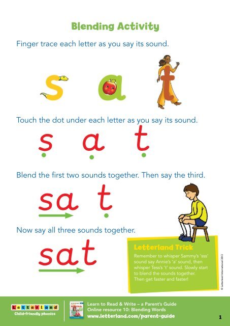 Learn to Read & Write - a Parent's Guide. Online ... - Letterland
