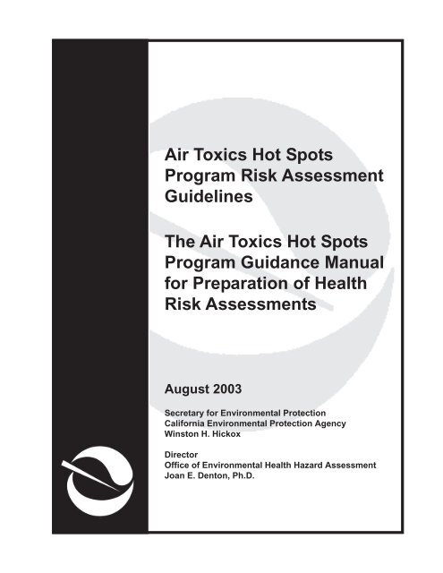 Air Toxics Hot Spots Program Risk Assessment Guidelines
