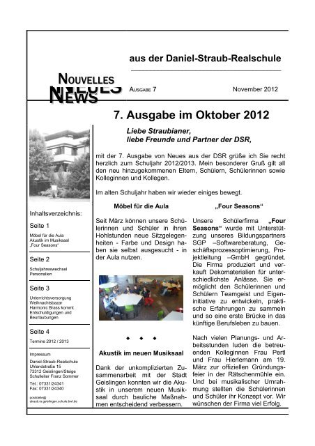 Neues - Daniel-Straub-Realschule