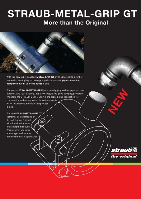 STRAUB-METAL-GRIP GT - Easier Pipe Joining With Straub