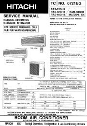 SERVICE MANUAL - Hitachi