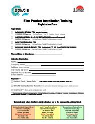 LLumar Spec Sheet Global.indd