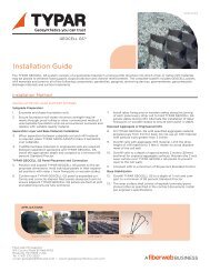 TYPAR GEOCELL GS Product Data Sheet - Typar Geosynthetics