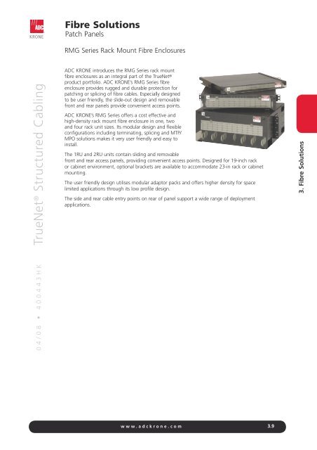 ADC Krone Fiber Solution - weltec.com.hk