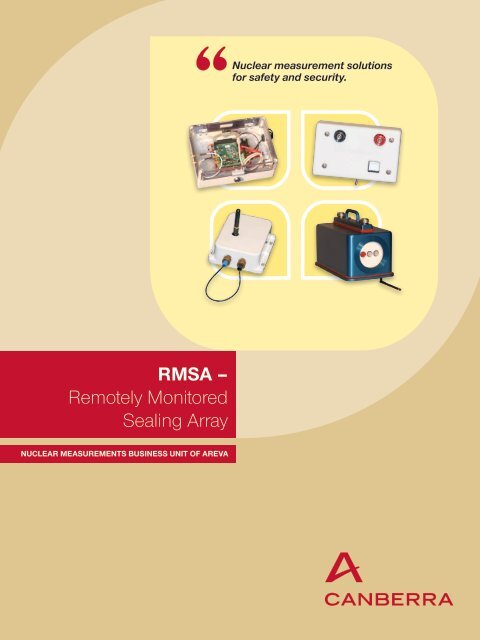 RMSA - Remotely Monitored Sealing Array - CANBERRA Industries