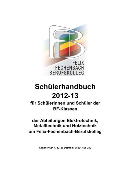 Felix Fechenbach Berufskolleg Logo FFB Letter Logo Design On Black