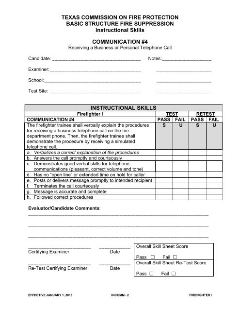 TEXAS COMMISSION ON FIRE