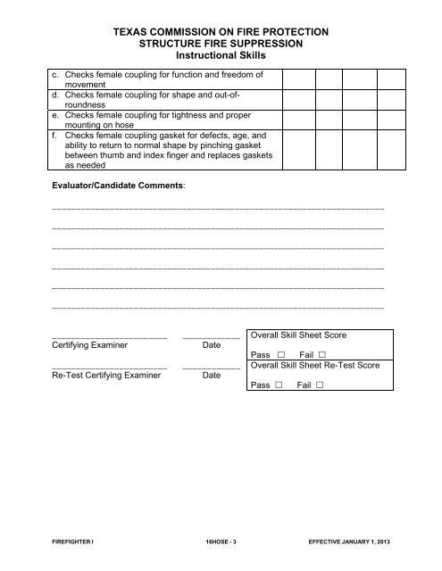 TEXAS COMMISSION ON FIRE