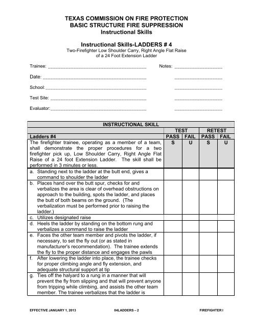 TEXAS COMMISSION ON FIRE