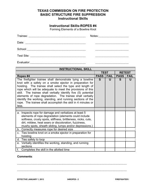 TEXAS COMMISSION ON FIRE