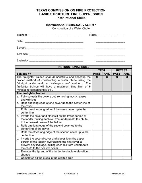 TEXAS COMMISSION ON FIRE