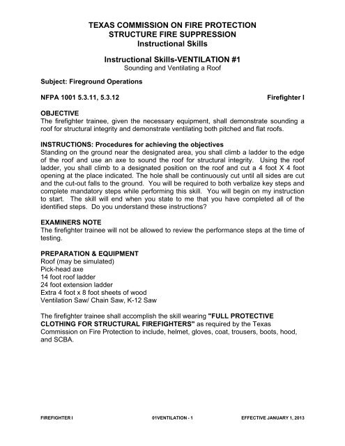 TEXAS COMMISSION ON FIRE