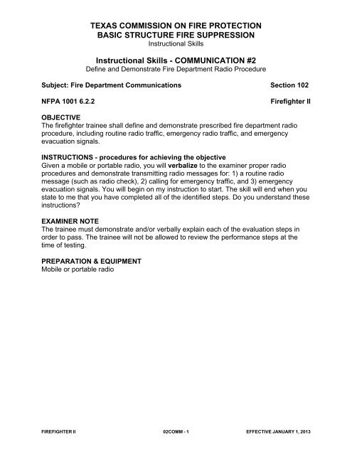 TEXAS COMMISSION ON FIRE