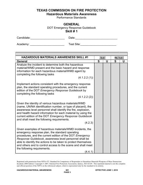 TEXAS COMMISSION ON FIRE
