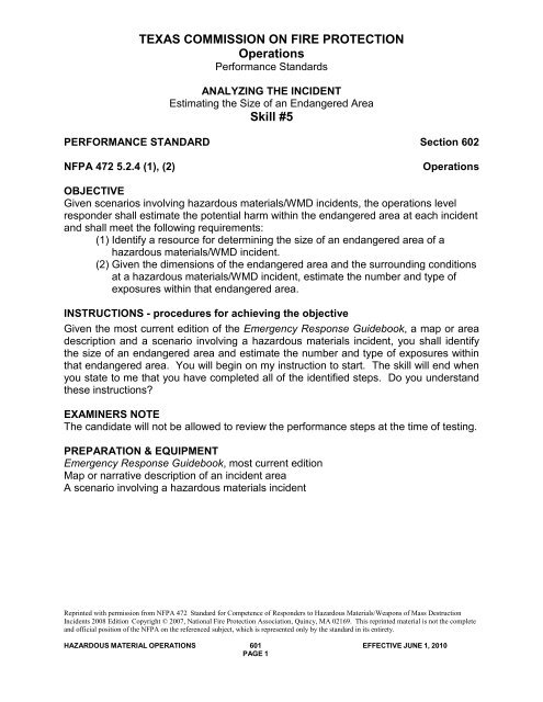 TEXAS COMMISSION ON FIRE