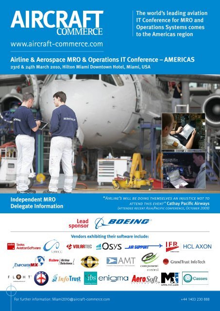 to download your conference brochure - Aircraft Commerce