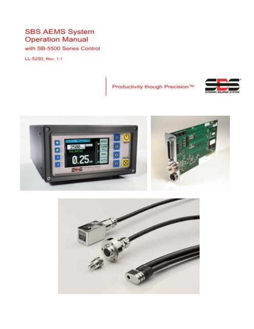 SBS AEMS System Operation Manual - Dynamic Balance Systems